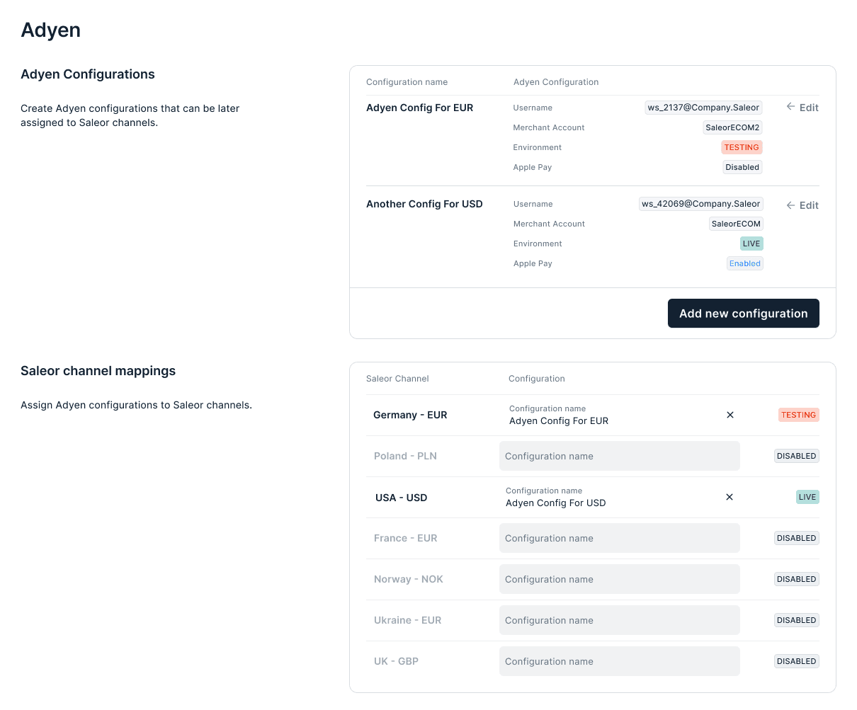 Adyen Saleor App Store